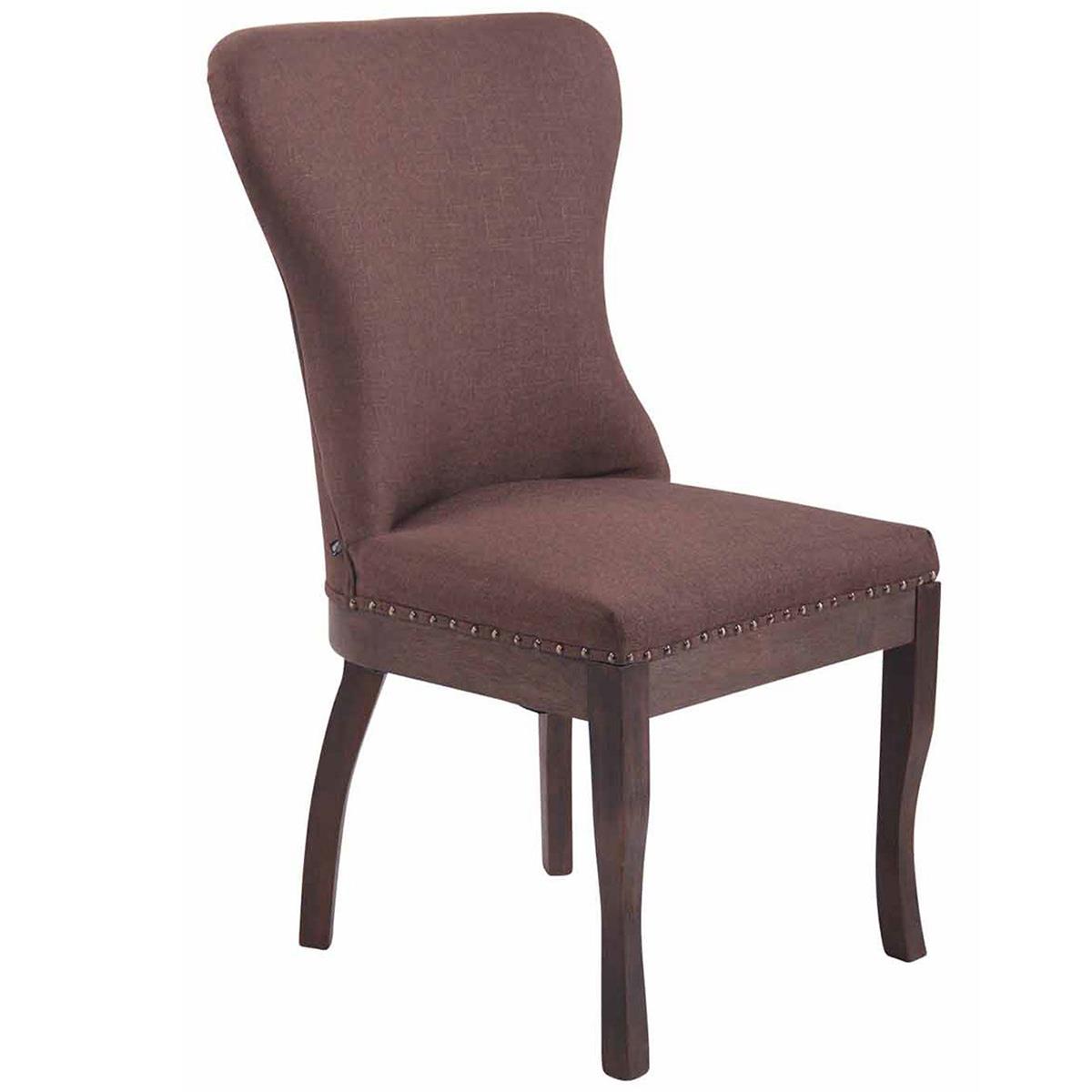 Chaise de salle à manger BARON, classique élégance, tissu de qualité ...