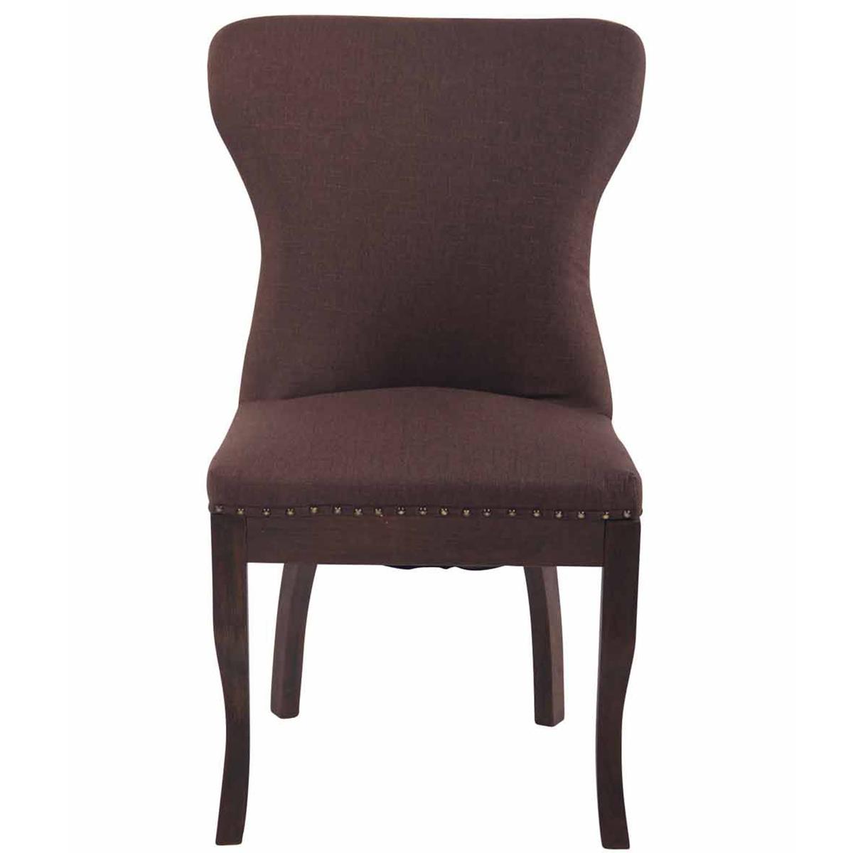 Chaise de salle à manger BARON, classique élégance, tissu de qualité ...